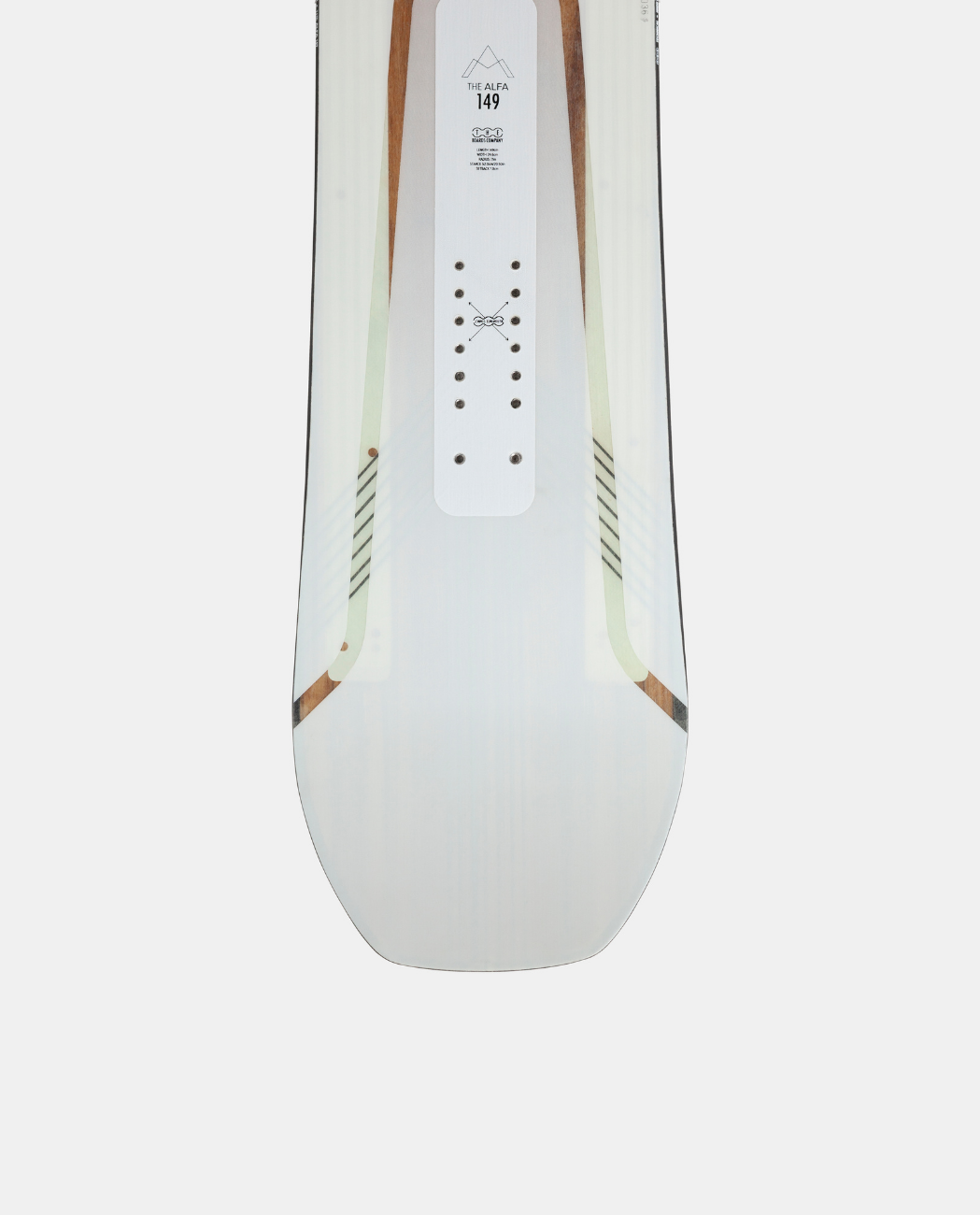 THE Alfa snowboard - white edition - THE Boards Company