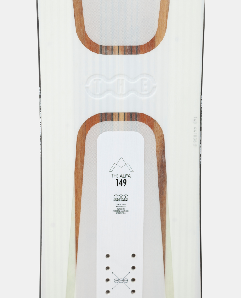 THE Alfa snowboard - white edition - THE Boards Company